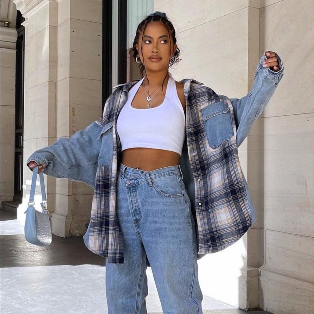 Flannel/Denim Shirt - Gem